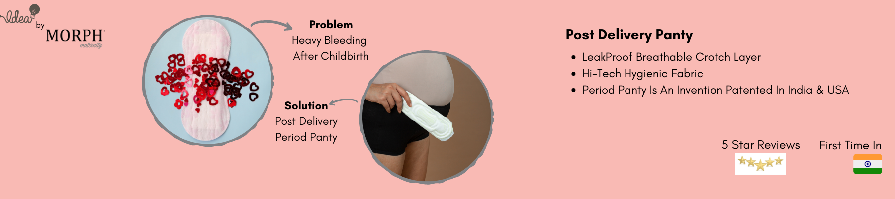 Shop Comfy Post Delivery Period Panties 🩸At Morph Maternity